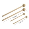 2pcs Ethereal Drumstick Round Head Drum Sticks Percussion Instrument Accessories - Walmart.com
