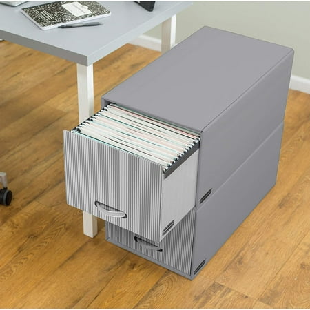Bankers Box STOR/DRAWER Plus Extra Space-Saving Decorative File Cabinet ...