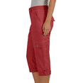 Cargo Capris for Women Summer Casual Pull On High Waisted Button Loose ...