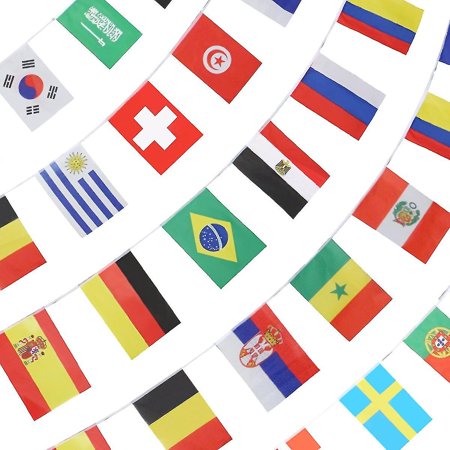 100 Countries String Flag International Bunting Pennant World Flags For ...