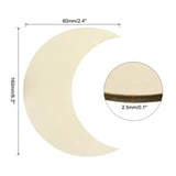 Uxcell 6.3"x2.4" Wooden Moon, 10 Pack Unfinished Wood Moon Blank Wooden ...