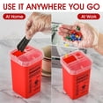 1 Quart (3-Pack) Sharps Container for Home Use, Needle Disposal ...
