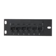 CAT6 6 Port Panel RJ45 Networking Cable Adapter Ethernet Distribution ...