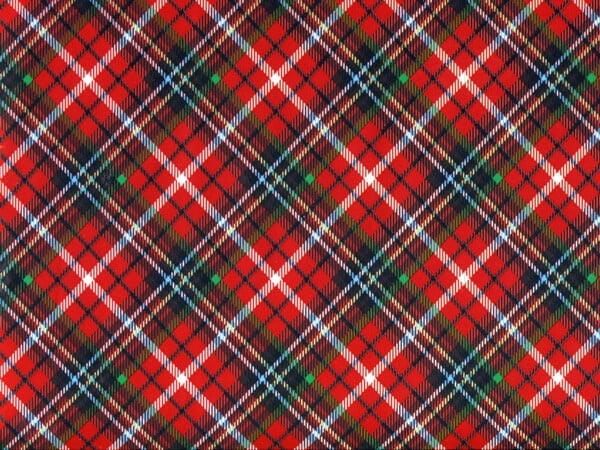 Pack of 1, Christmas Plaid, 30" x 25' Wrapping Paper Roll For Party ...