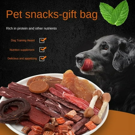 Large Capacity Dog Snack Gift Pack Chicken Duck Beef Mixed Flavors ...