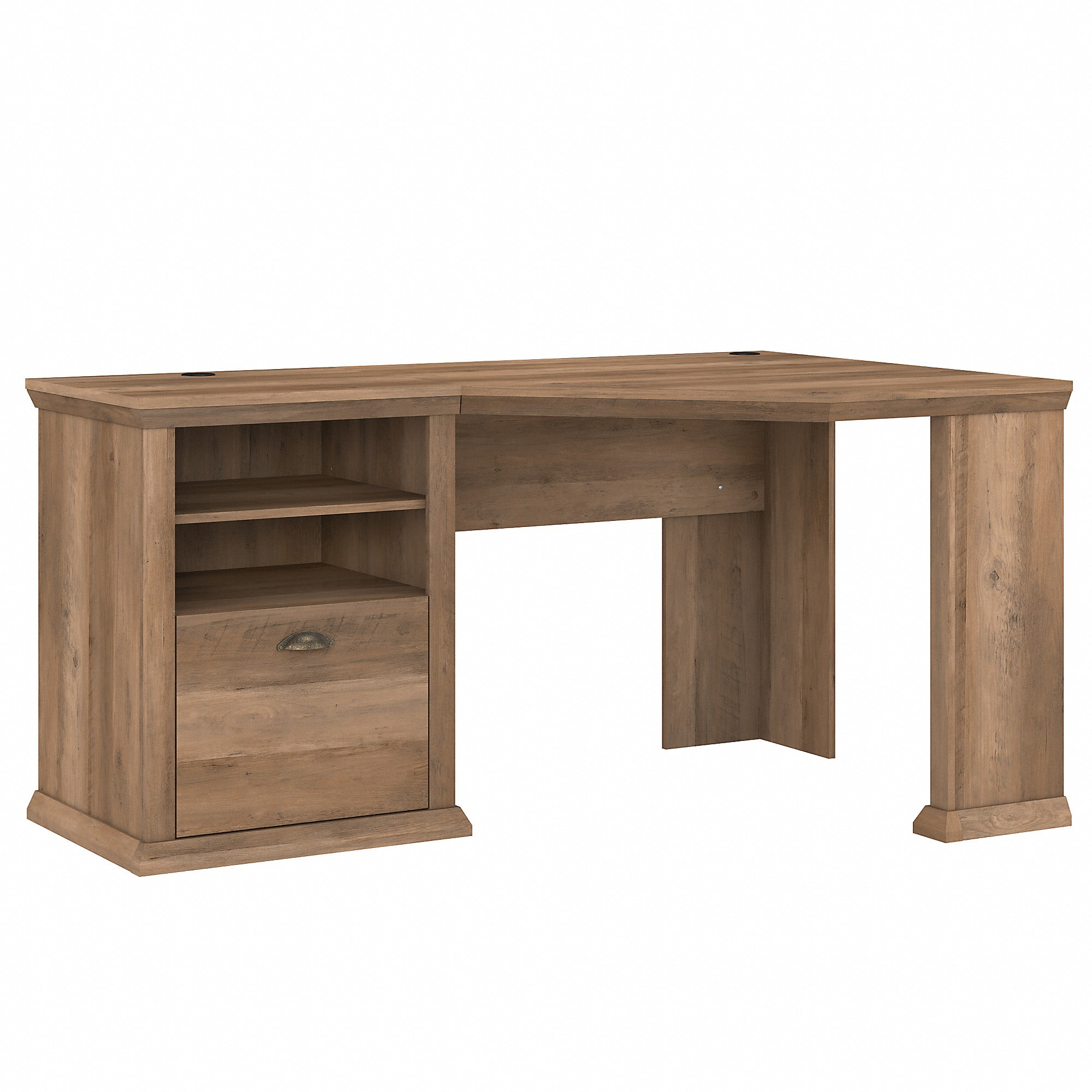 Bush Furniture Yorktown 60W Corner Desk with Storage - Walmart.com ...