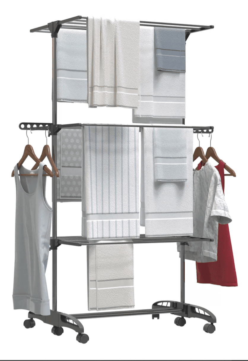 Rack Tendedero Plegable Namaro Design Acero Inoxidable 6 Niveles ...