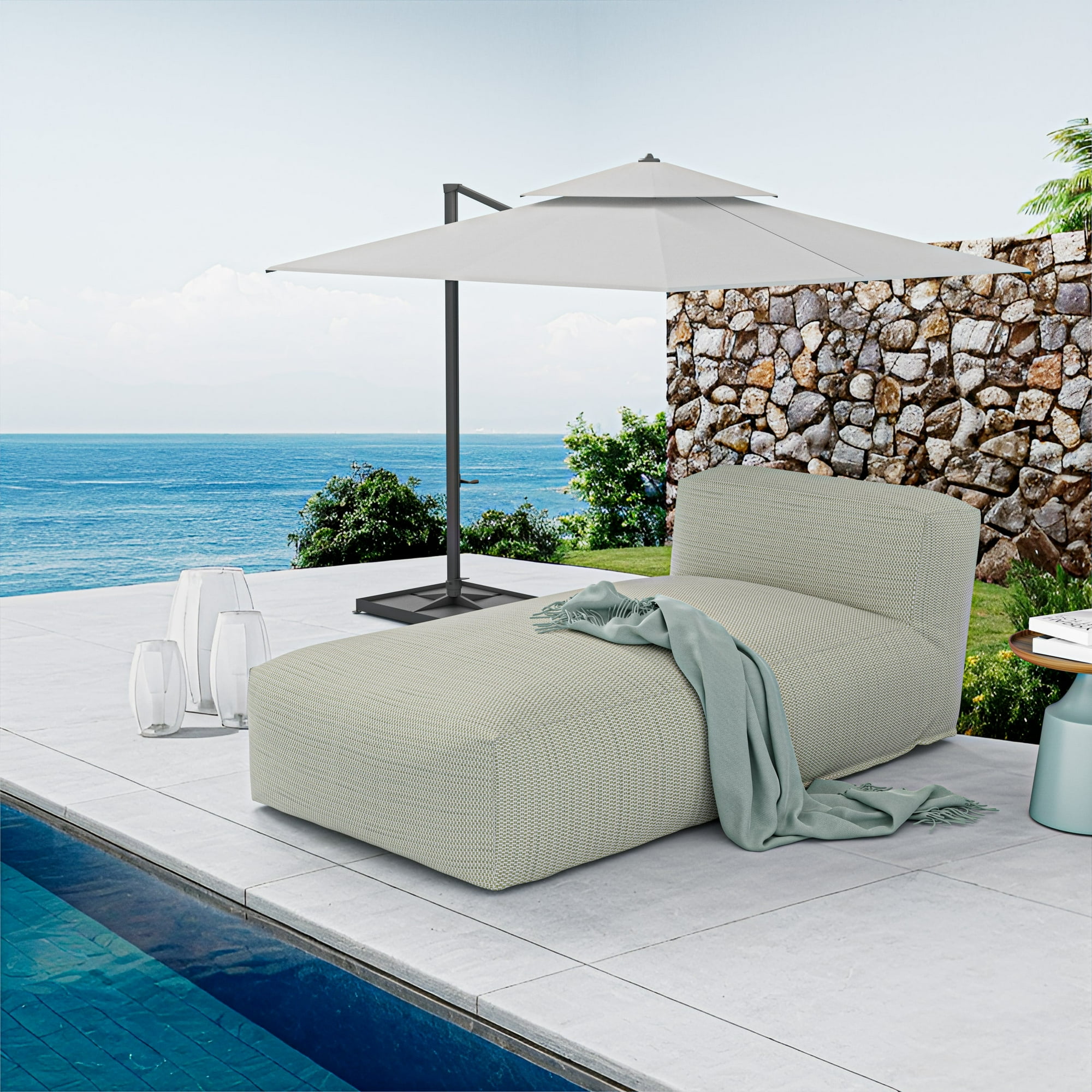 Click here for Evita Outdoor Chaise Lounge Chair  Modern Anny-H L... prices