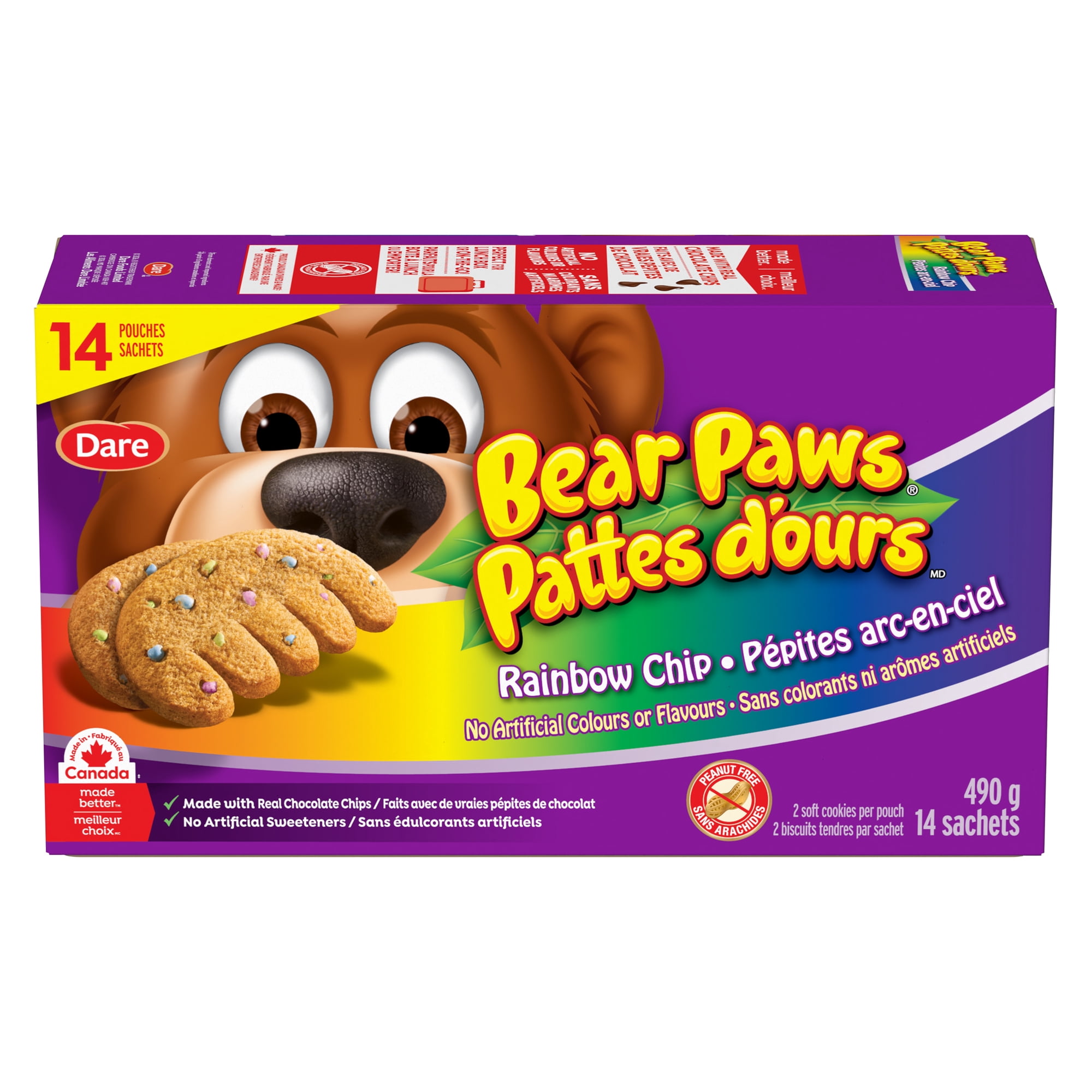 Click here for Bear Paws Rainbow Chip Cookies Standard prices