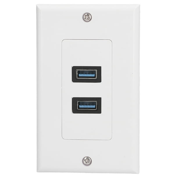 Henmomu USB 3.0 Wall Plate Data Transmission 2 Port USB 3.0 Component ...