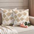 Abstract Geometric Gold Diamond Waterproof Throw Pillow Covers Set of 2 ...
