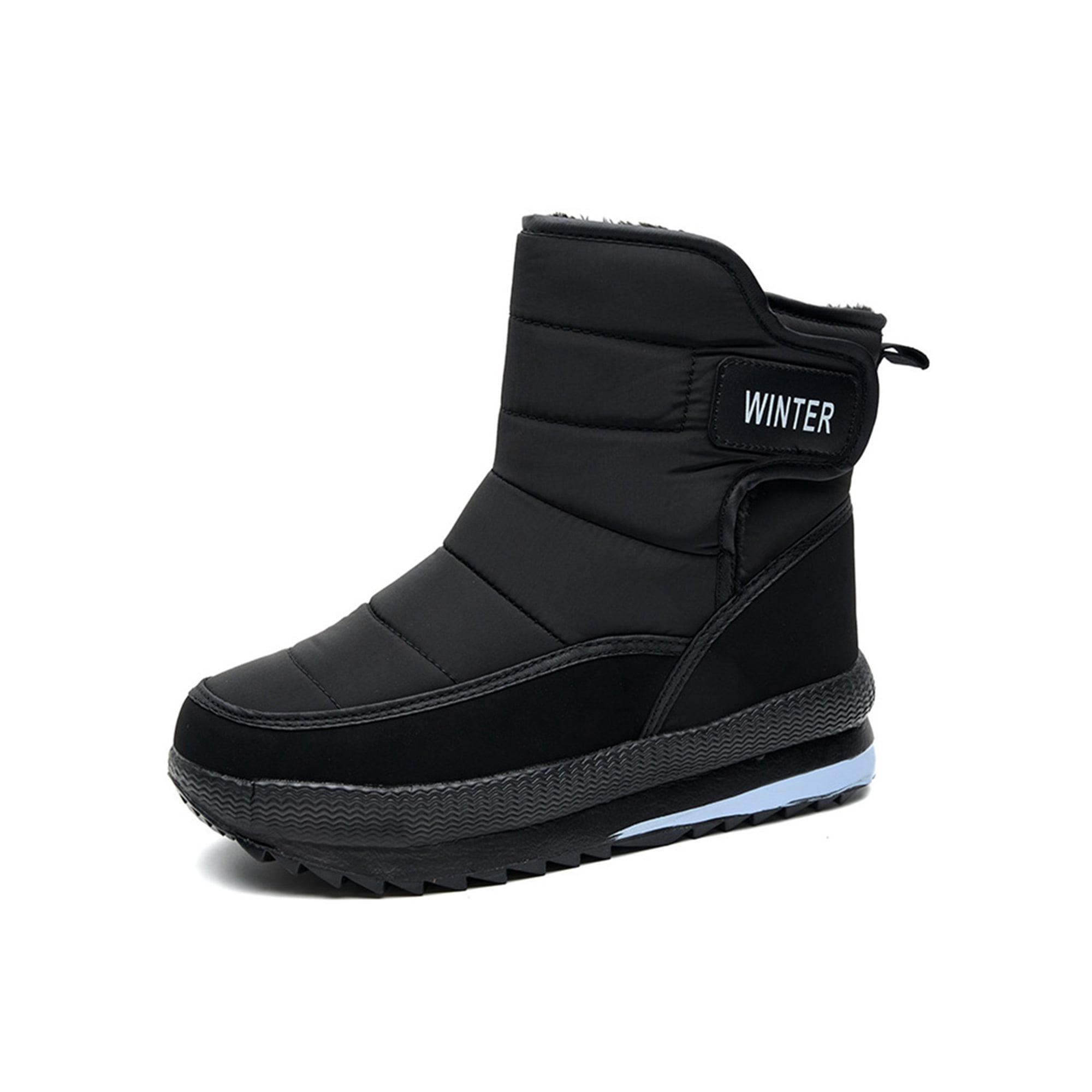 Click here for Woobling Men Short Bootie Round Toe Snow Boots Plu... prices