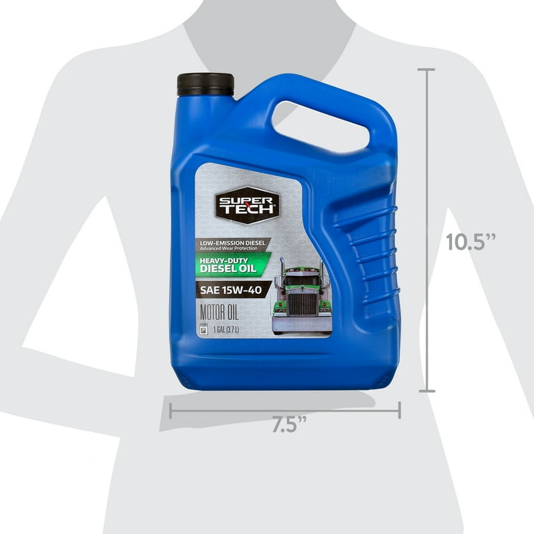 Super Tech Heavy Duty SAE 15W-40 Motor Oil, 1 Gallon