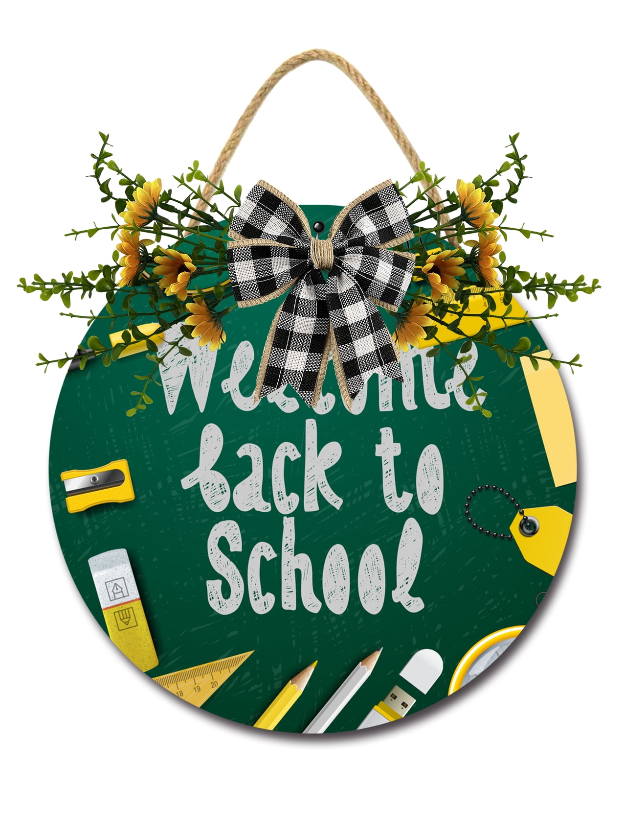 Eveokoki Back To School Door Sign Classroom Door Hanger Back to School ...