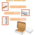 50 Pack 6x4x3 Small Shipping Boxes, White Corrugated Cardboard ...
