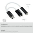 2in1 Usb Type C To 3 5mm Jack Aux Audio Splitter Converter Adapter