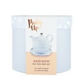 Addison Dusty Blue Floral Tea for One Set - Walmart.com