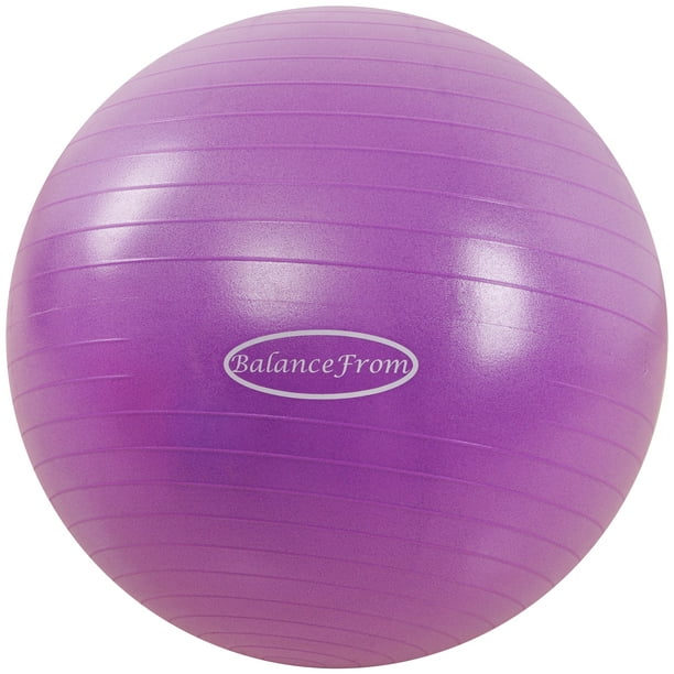 BalanceFrom Anti-Burst and Slip Resistant Exercise Ball - Walmart.com ...