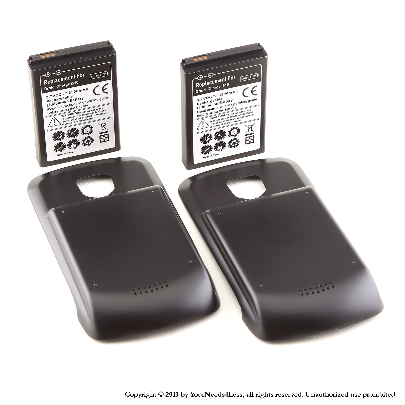 YN4L® 2 X 3500mAh Extended Batteries for Samsung Droid Charge i510 with ...