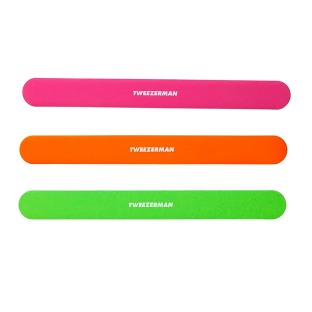 Tweezerman 100/180 Grit Neon Nail Files- 3 Pack - Walmart.com