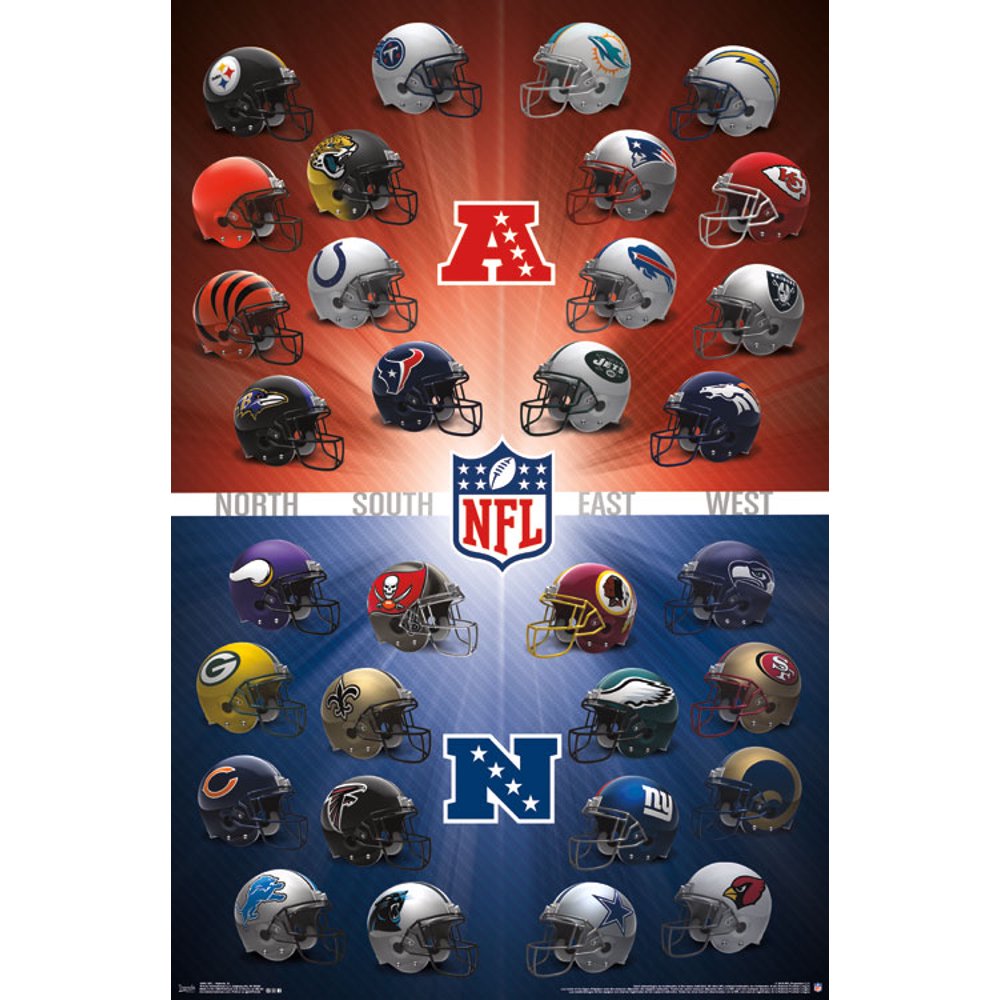 Trends International NFL Helmets Wall Poster 22.375" x 34" - Walmart ...