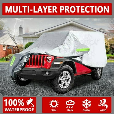 Car Cover Fit For 2 Door Jeep Wrangler CJ,YJ, TJ & JK Rain Cover Sun ...