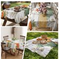 Autumn Thanksgiving Orange Pumpkin Green Leaves Table Cloth 60x60in ...