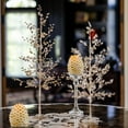 Gold - 25" & 22" Decorative Gemmed Trees (Set of 2) - Walmart.com