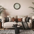 12 Inch Vintage Style Wall Clock with Silent Sweep Feature and Classic ...