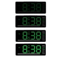 CIYISON Contemporary LED Clock With Clear Readable Display Enhancing ...
