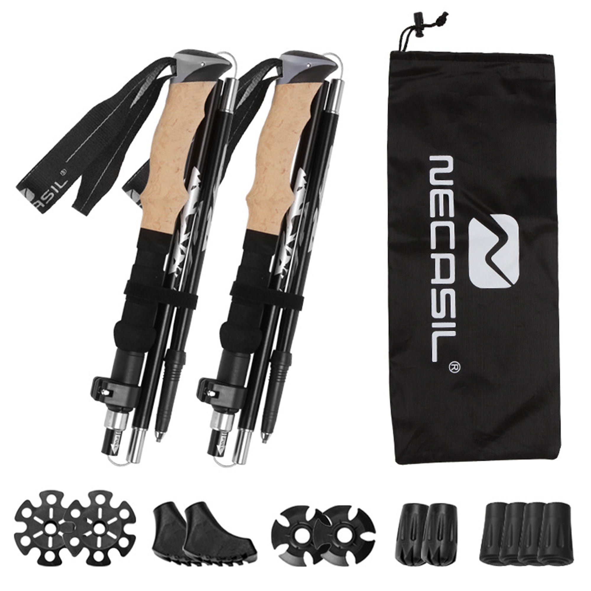 Aluminum Quick Trekking Poles - Balance Support for Seniors, Women and ...