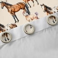 jejeloiu Rustic Animals Horse Black Out Curtains,Western Cowboy ...