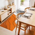 Abstract Orange Grey Gradient Rectangle Area Rug 2x6ft,Living Room Rug ...