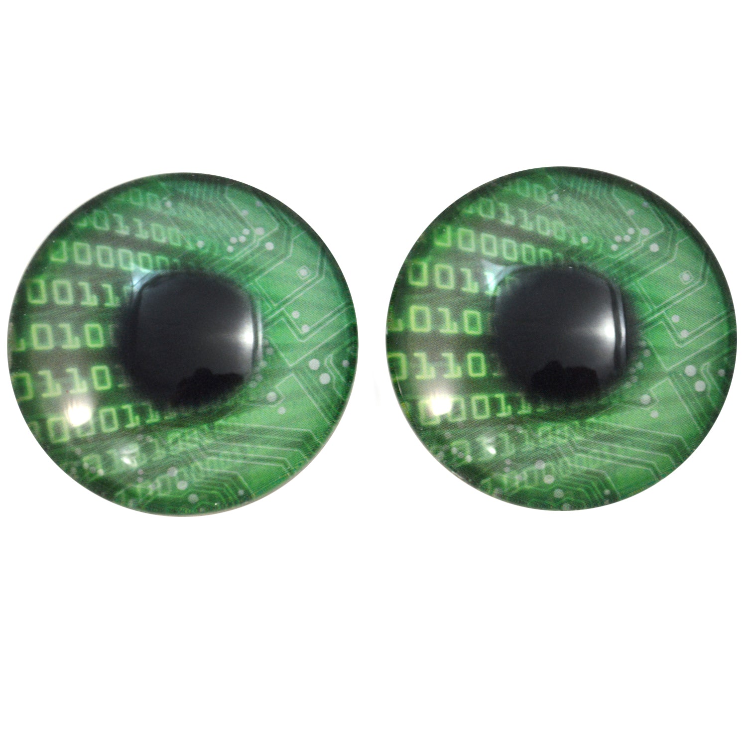 Green Code Cyberpunk Glass Eyes - Walmart.com