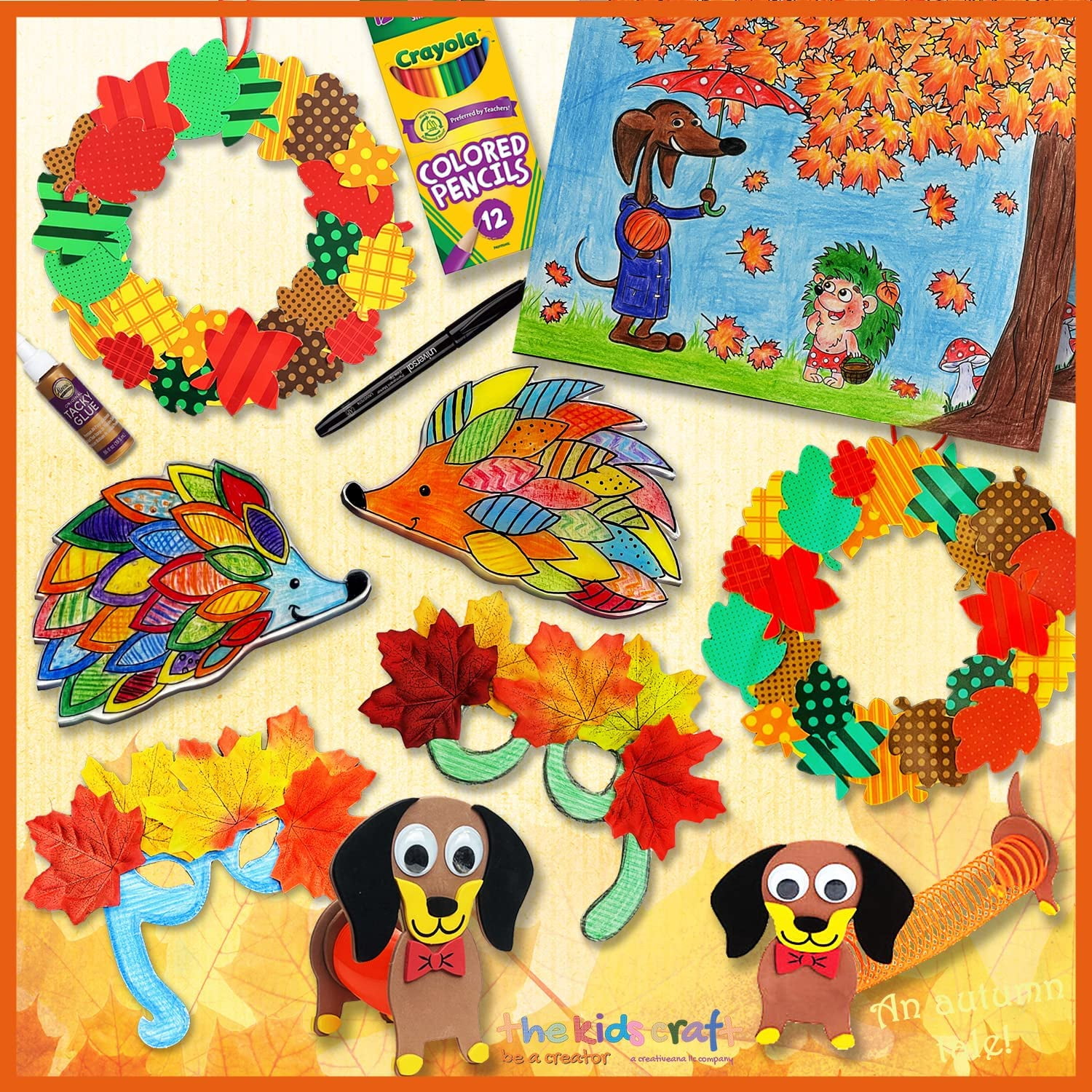 The Kids Craft, An Autumn Tale, Fall DIY Crafts Box for Kids (5 Crafts ...