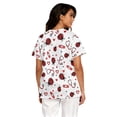 Binienty Scrub Top for Women with Ladybug Medical Print, V Neck Nurse ...