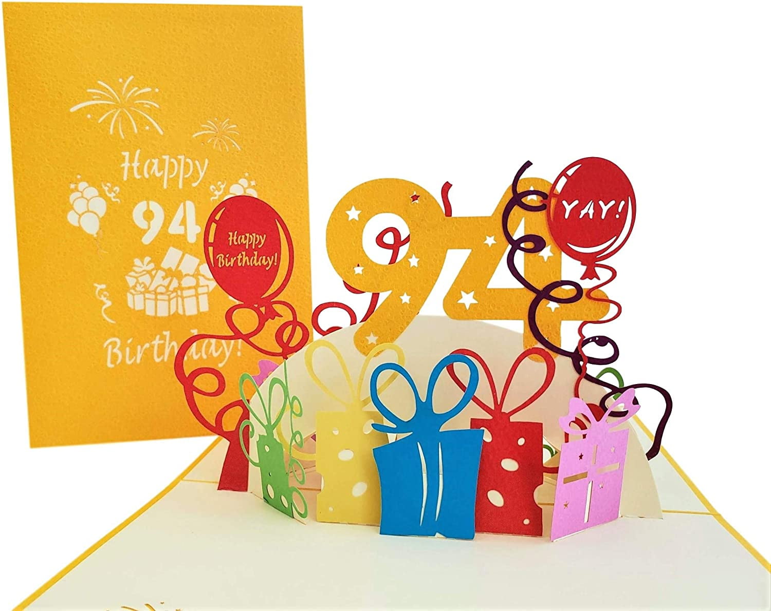 iGifts And Cards Happy 94th Birthday with Presents 3D Pop Up Greeting ...