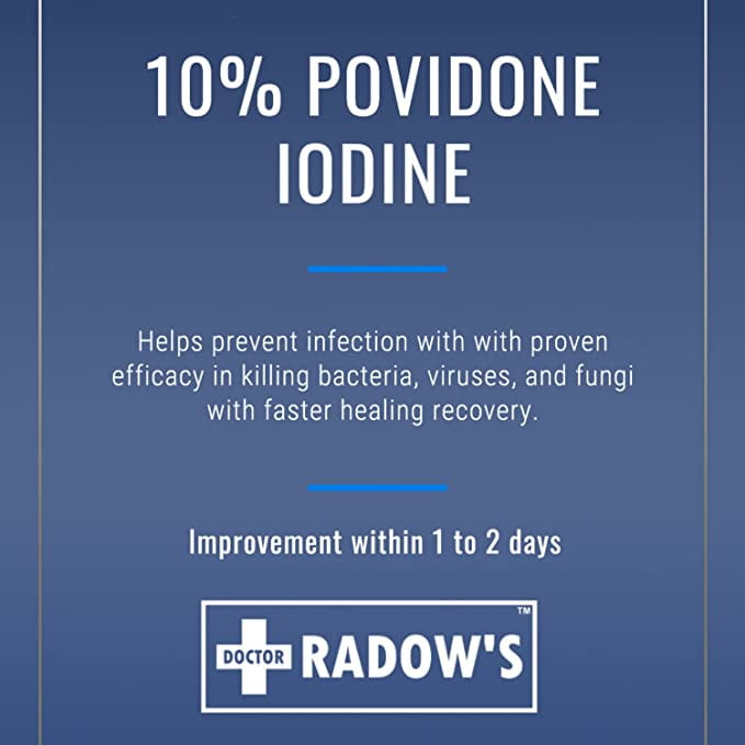 Buy Doctor Radow’s Povidone Iodine First Aid Antiseptic Ointment 10% 3X ...