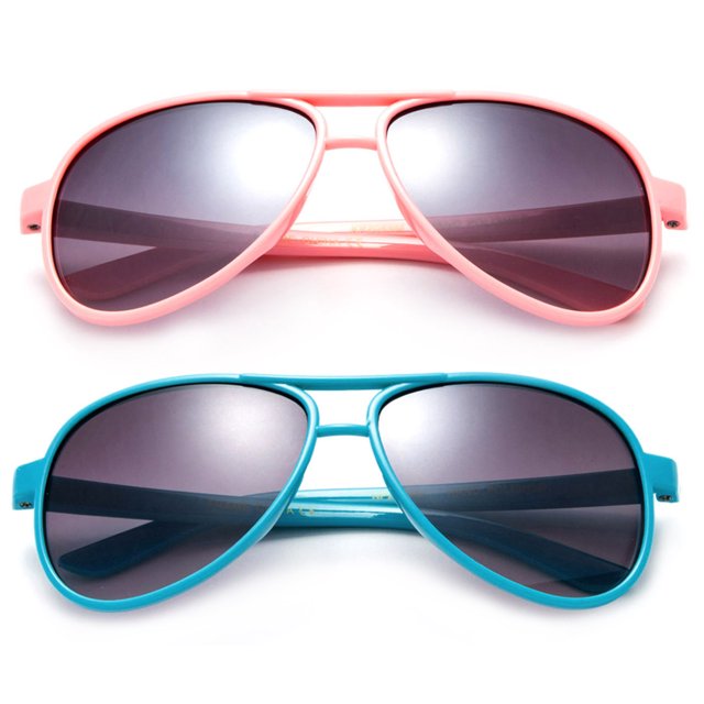Newbee Fashion - "Aviator" Kids Sunglasses Girls Boys Plastic Aviator ...
