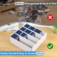 2 Pack Trading Card Storage Box, 4 Row 3200 Count Bulk Cardboard Card ...