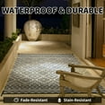 SIXHOME Large 9'x12' LED Outdoor Rug, Waterproof, Reversible, Modern ...