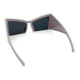 Womens Oversized Triangular 80s Vibe Thick Temple XL Cat Eye Sunglasses ...