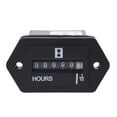 6V-80V Engine Motor Mechanical Hour Meter Timer Gauge Generator Seal ...