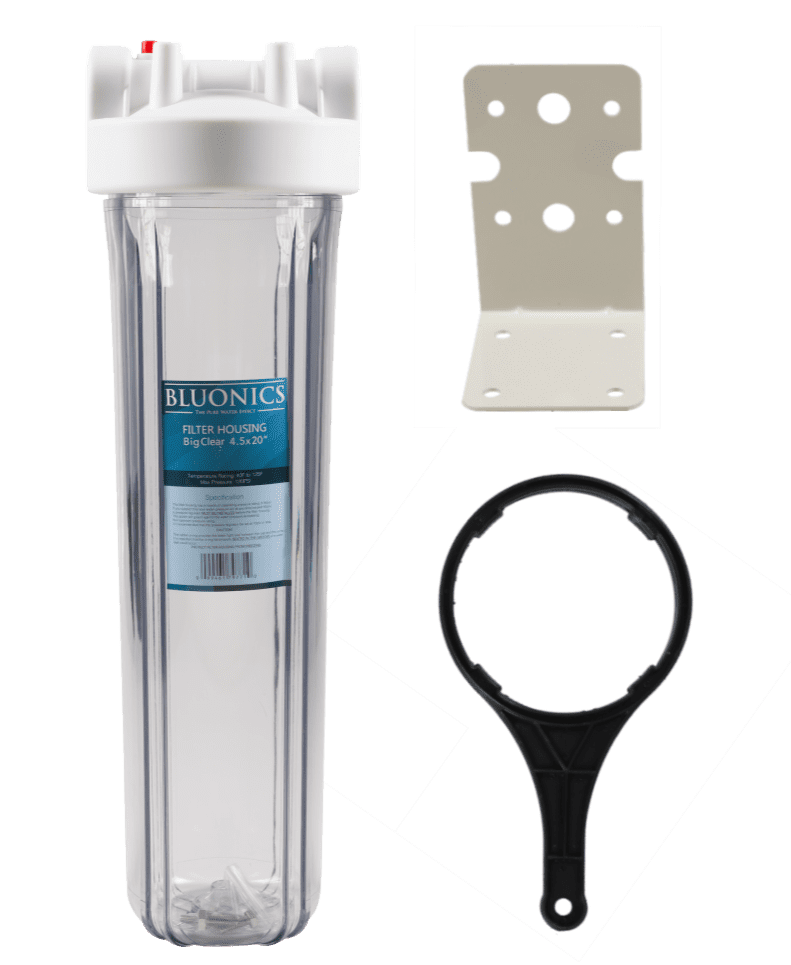 Buy 20 inch Whole House Big Blue Clear Transparent Water Filter Housing ...