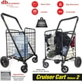 "dbest products Cruiser Cart Deluxe 2, Lightweight Collapsible Wheeled ...