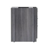 Lorell Weathered Charcoal Laminate Desking Pedestal 16"x22"x28.3" File ...