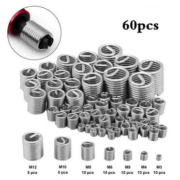 30Pcs Kit M6 Thread Repair Tool HSS Spanner Wrench Screw Thread Inserts ...