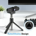Webcam with Tripod, 1080p with Microphone, Adjustable Height Mini ...