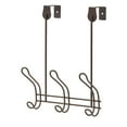Mainstays Bronze Finish Over-the-Door 3 Hook Rack - Walmart.com