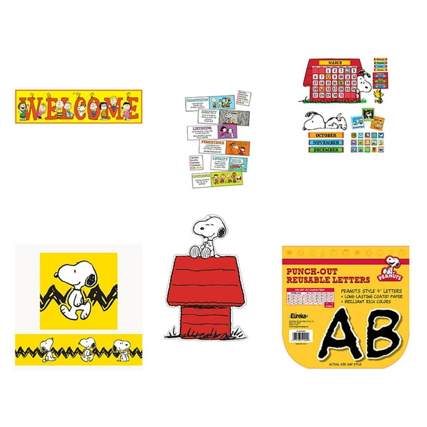 Eureka® Peanuts Classroom Decoration Set - Walmart.com